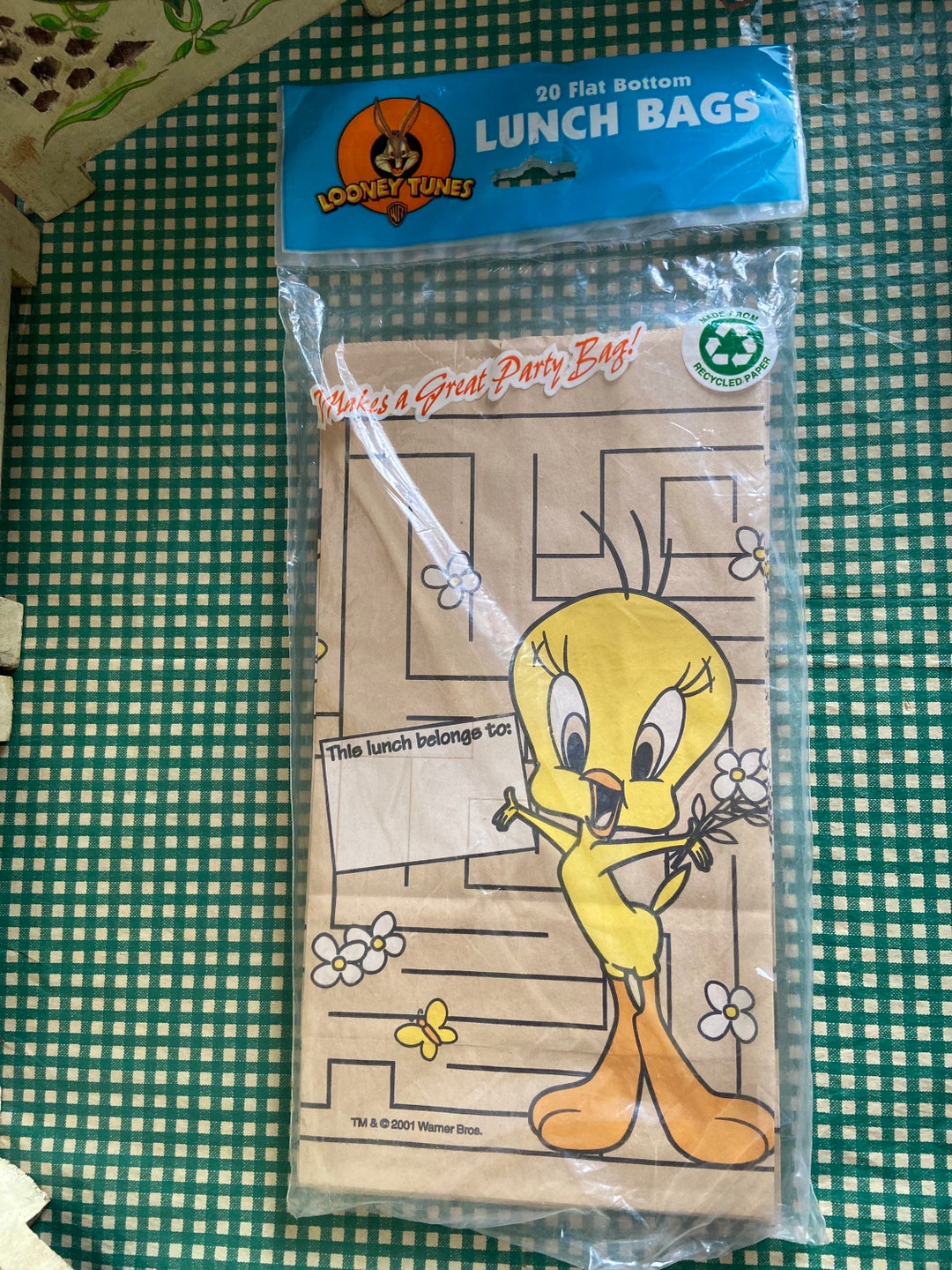 Vintage Looney Tunes Tweety Bird Lunch Bags New in Package - Etsy