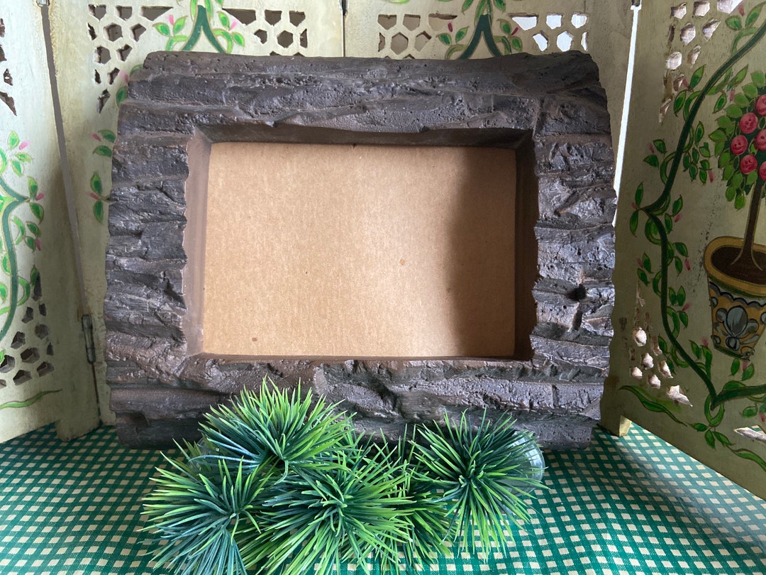 Vintage Log Look Picture Frame - Etsy