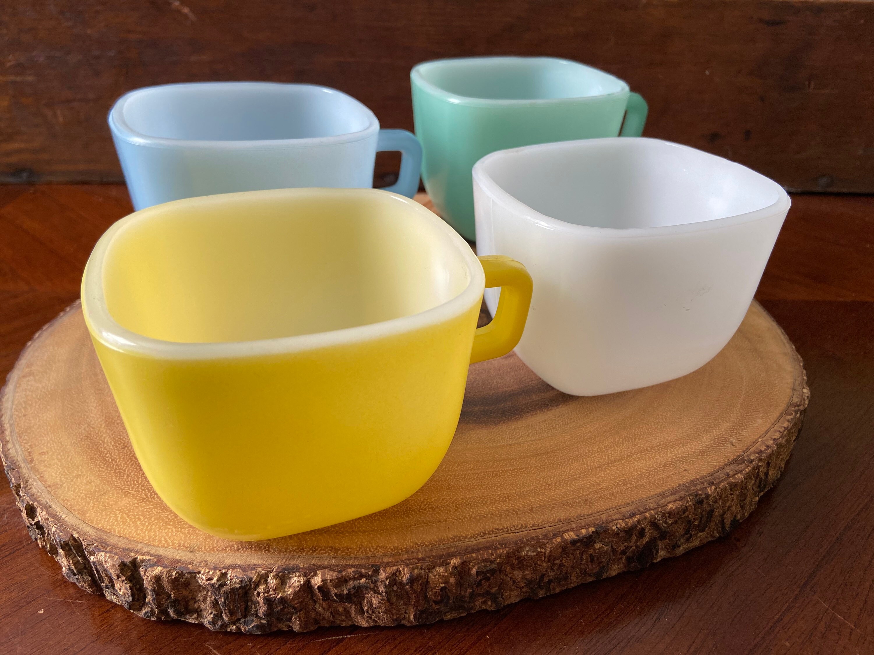 Vintage Glasbake mugs | Etsy