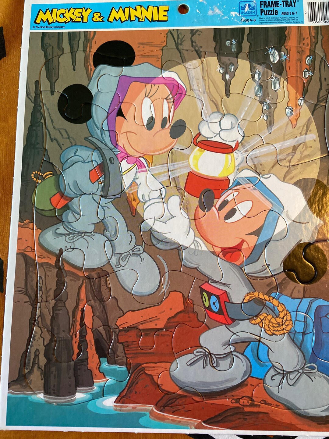 Vintage Disney Frame Puzzle Mickey Mouse and Minnie Mouse - Etsy