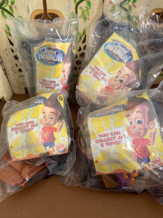 Vintage Jimmy Neutron Boy Genius Burger King Toys New in - Etsy