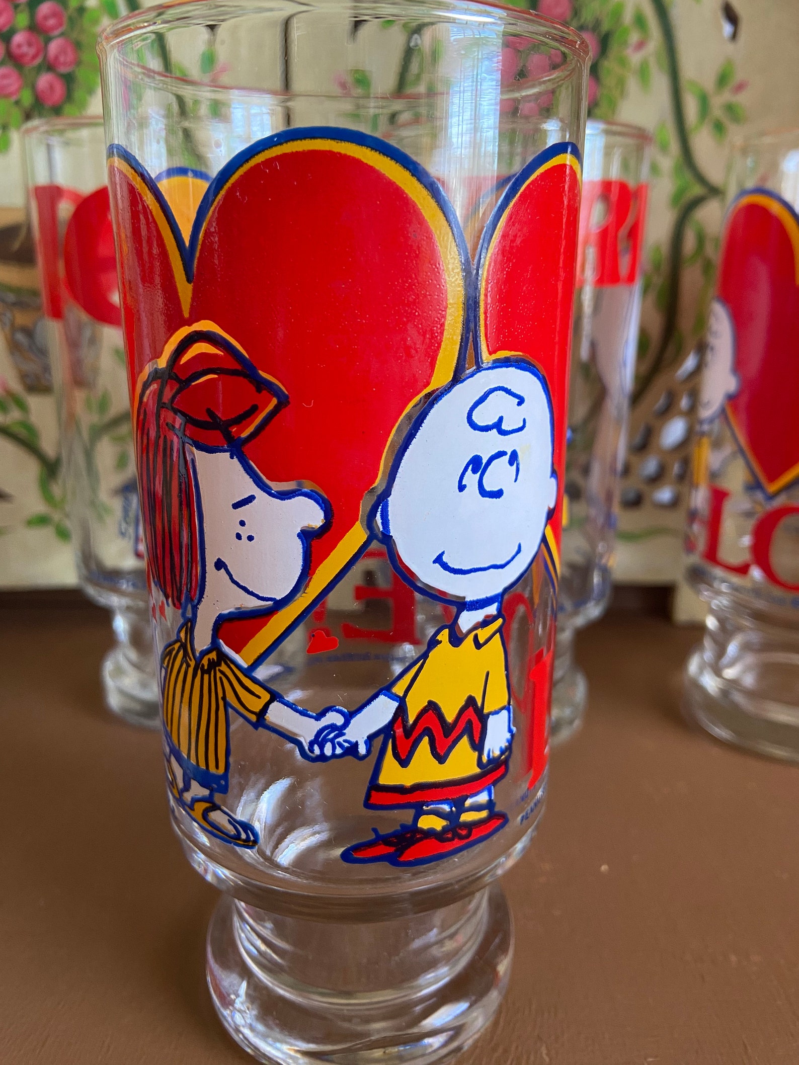 Vintage Peanuts Glasses - Etsy