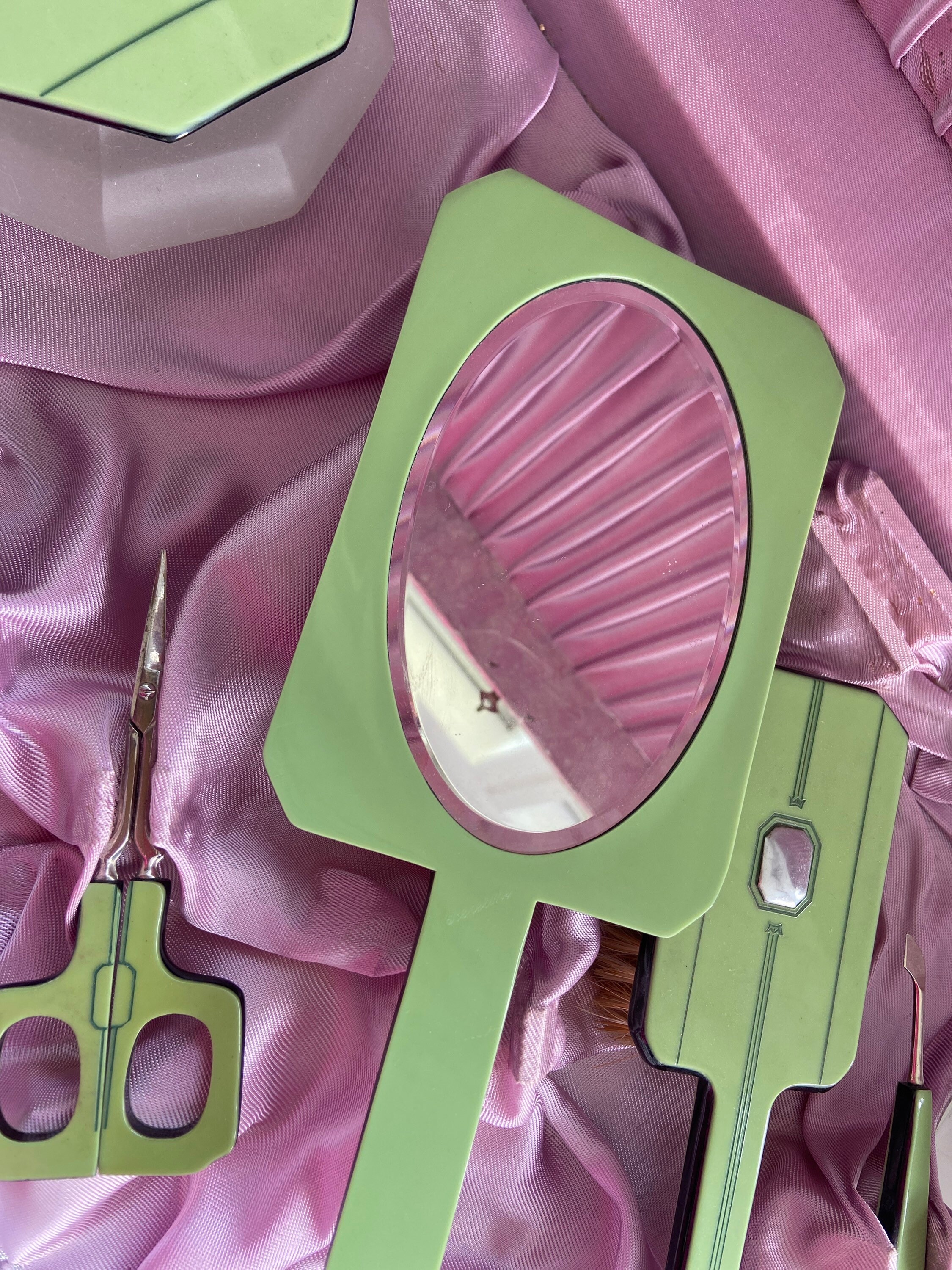 Vintage Pereline Vanity Set in Original Case - Etsy