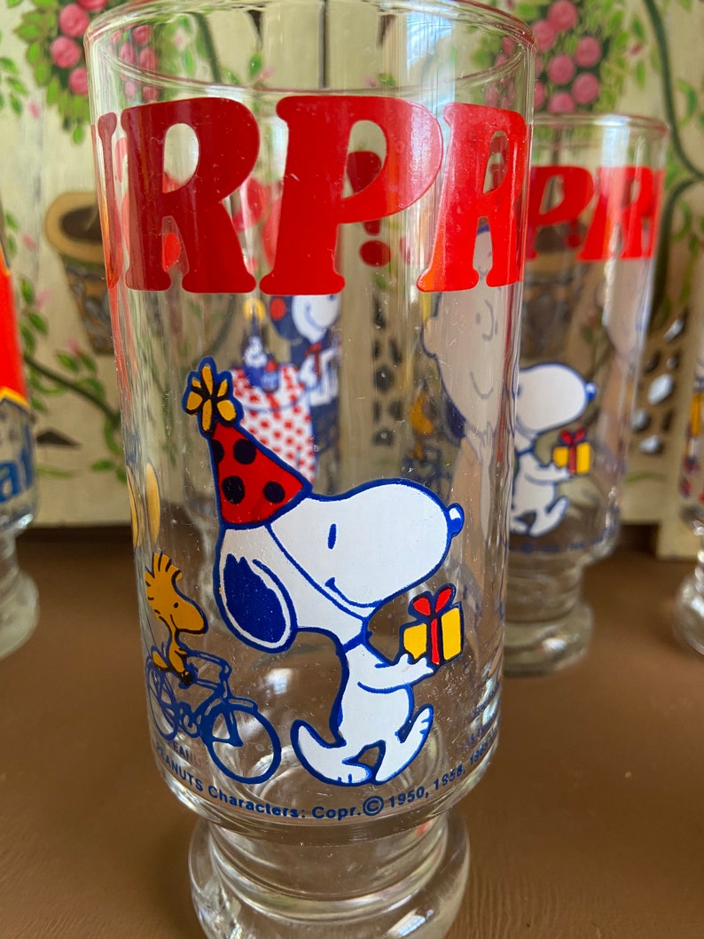 Vintage Peanuts Glasses - Etsy