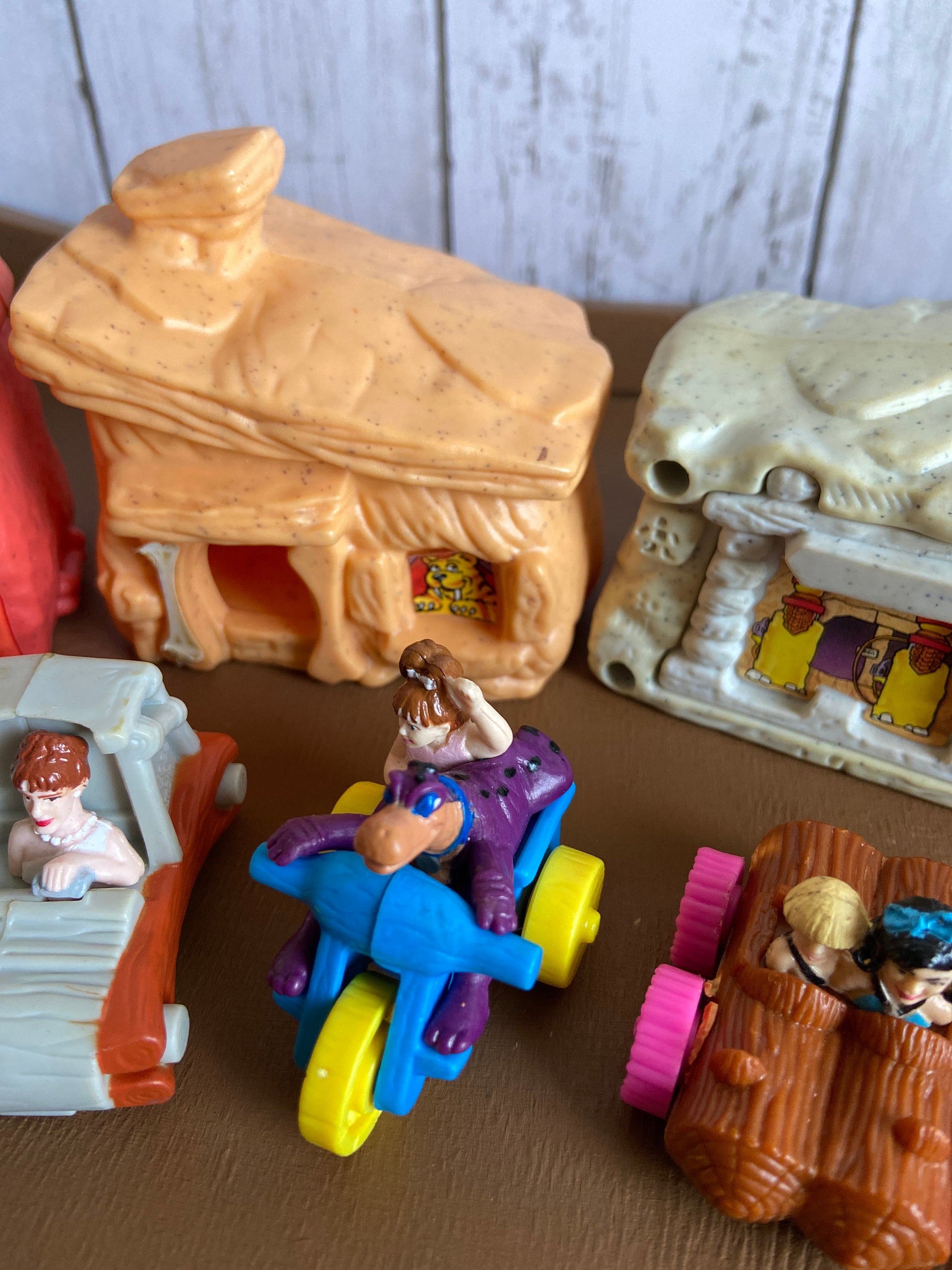 Vintage Fast Food Flintstones Toy Figures - Etsy