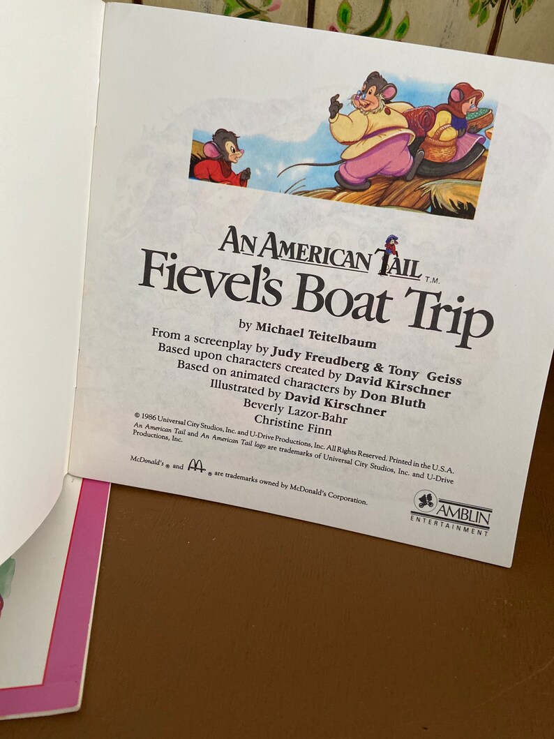 Vintage Mcdonald’s Fievel Books - Etsy