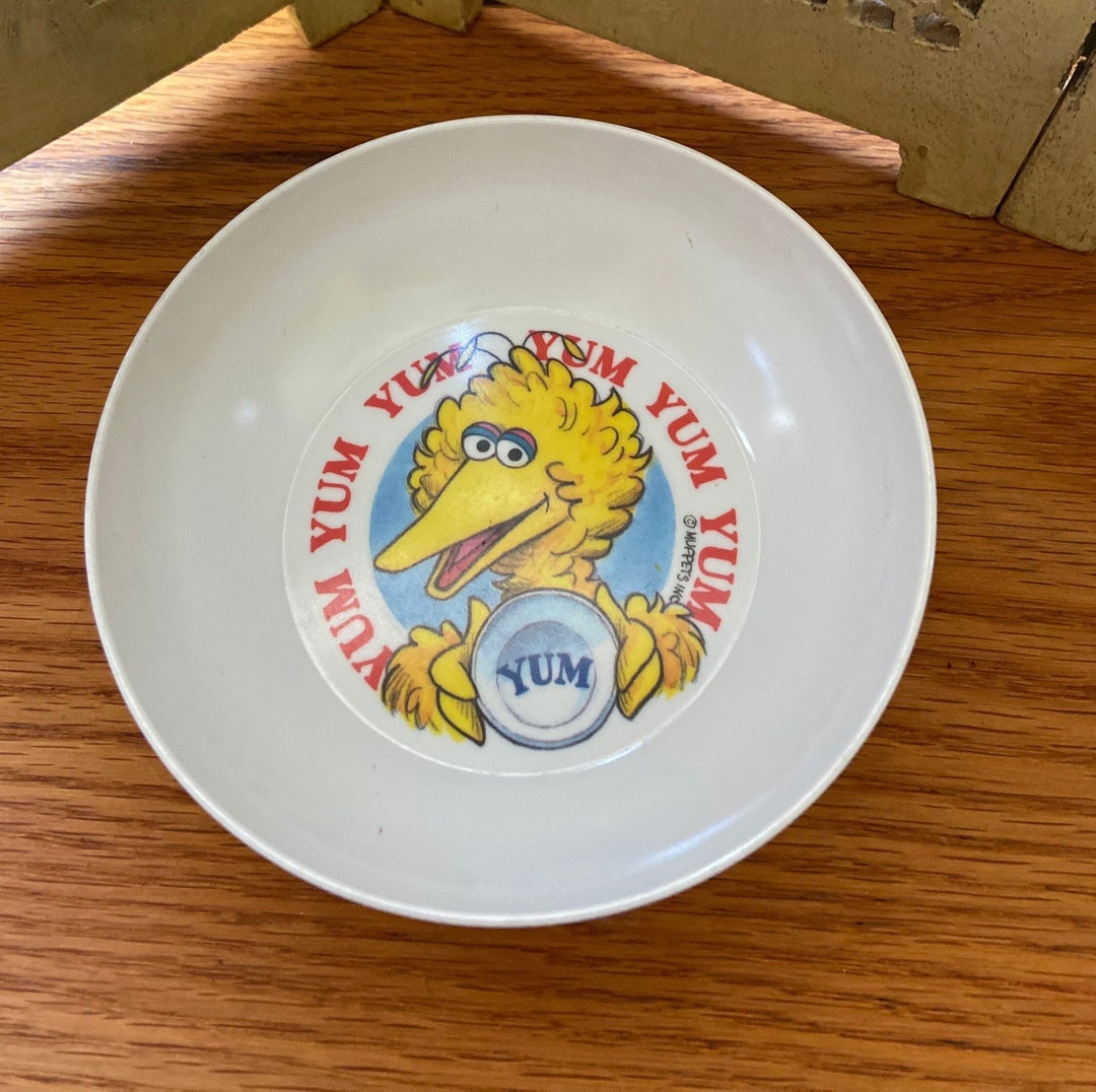 Vintage Muppets Big Bird Yum Yum Bowl - Etsy