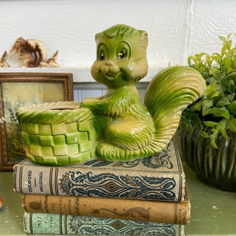 Squirrel Planter - Etsy