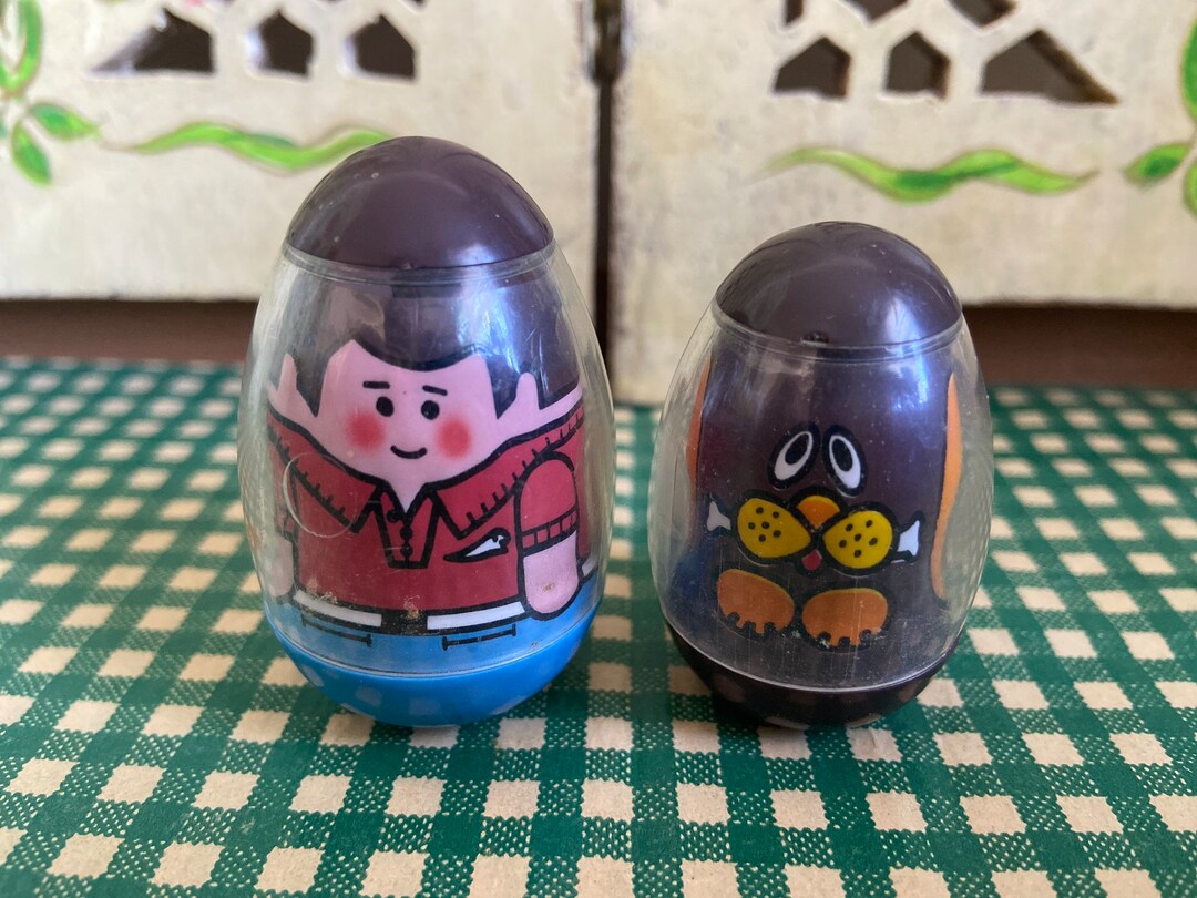 Vintage Hasbro Weebles Boy and Dog - Etsy