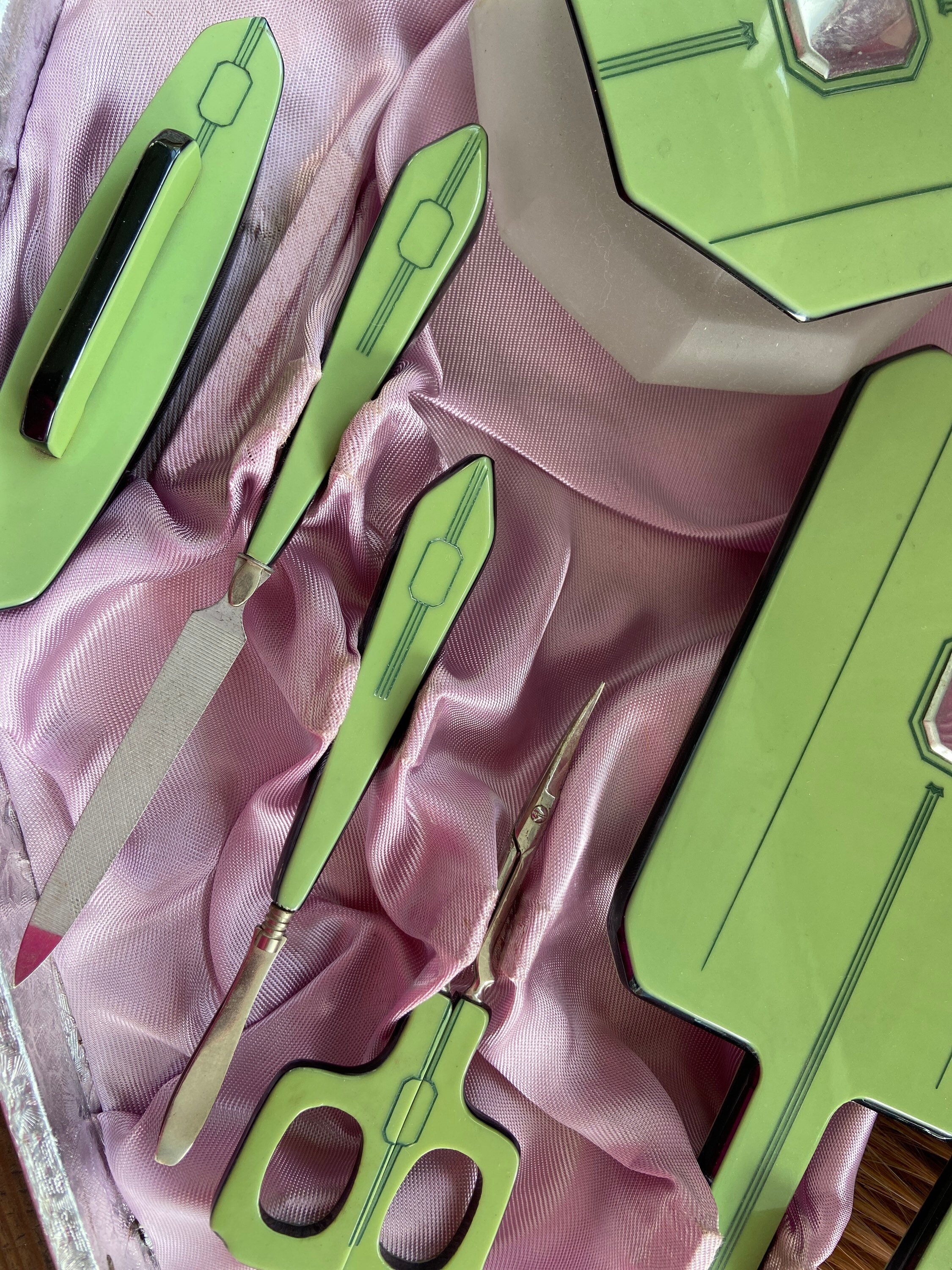 Vintage Pereline Vanity Set in Original Case - Etsy