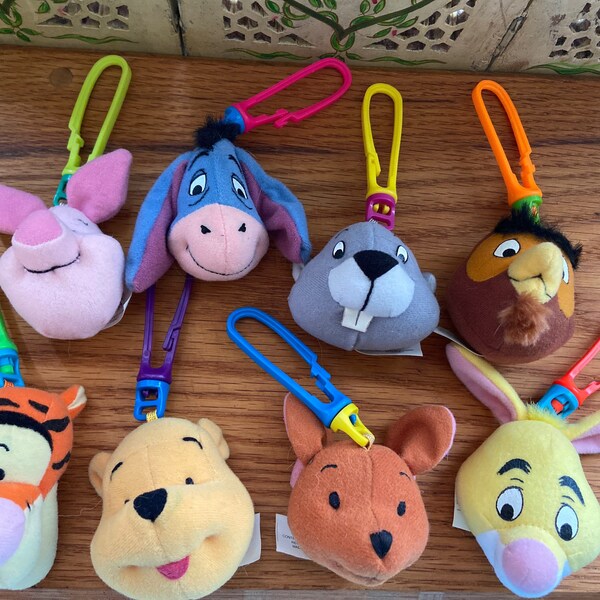 Winnie the Pooh Vintage Keychain - Etsy
