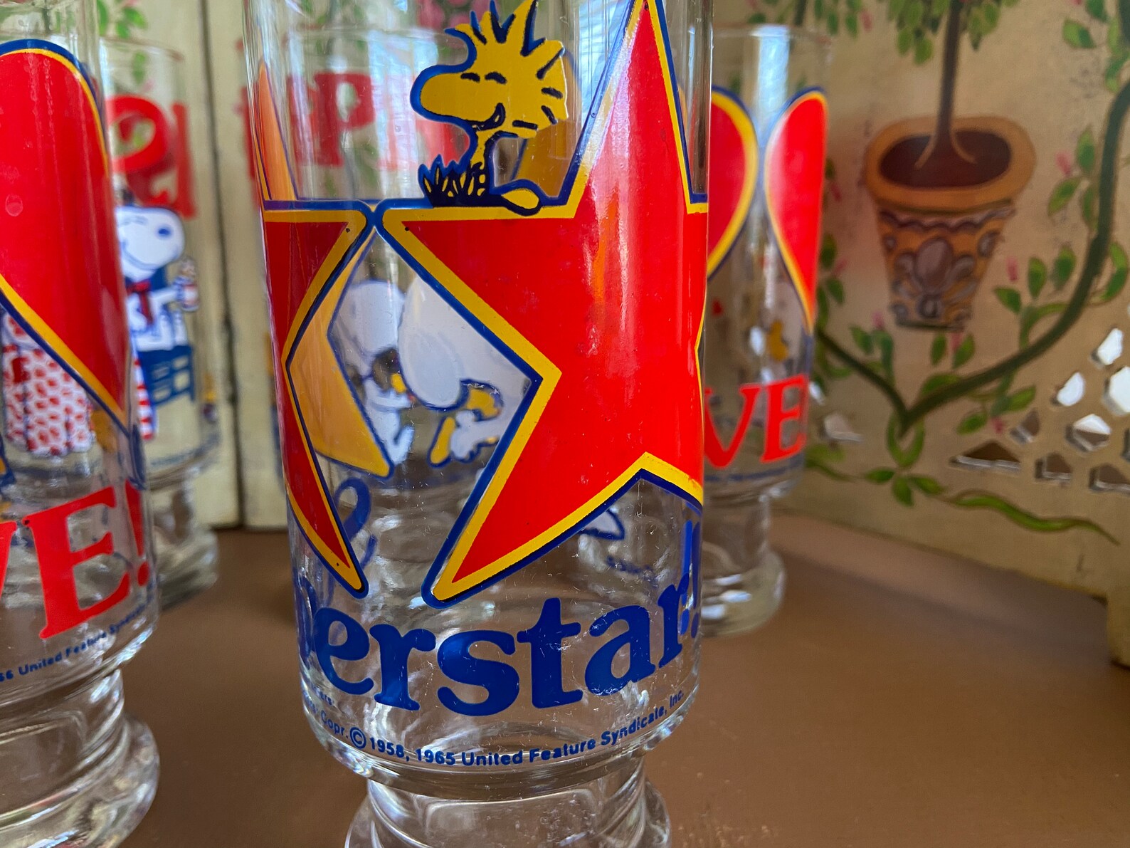 Vintage Peanuts Glasses - Etsy