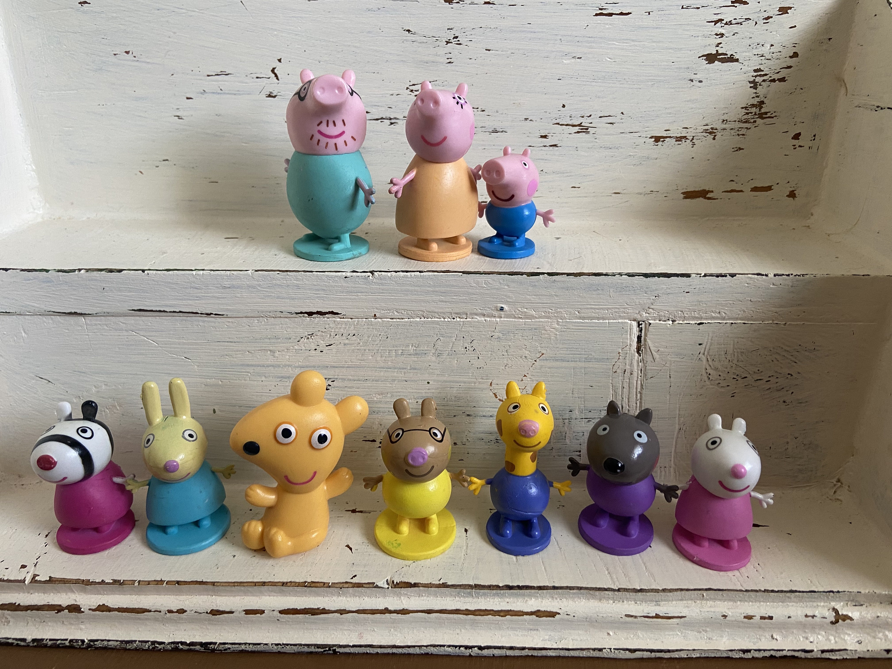 Vintage Peppa Pig and Friends Toy Figures Cake Toppers - Etsy