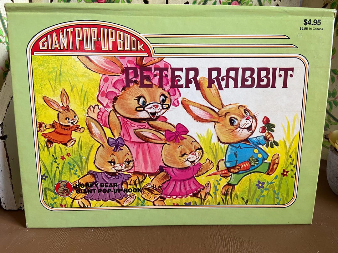 Vintage Children’s Pop up Book Peter Rabbit - Etsy
