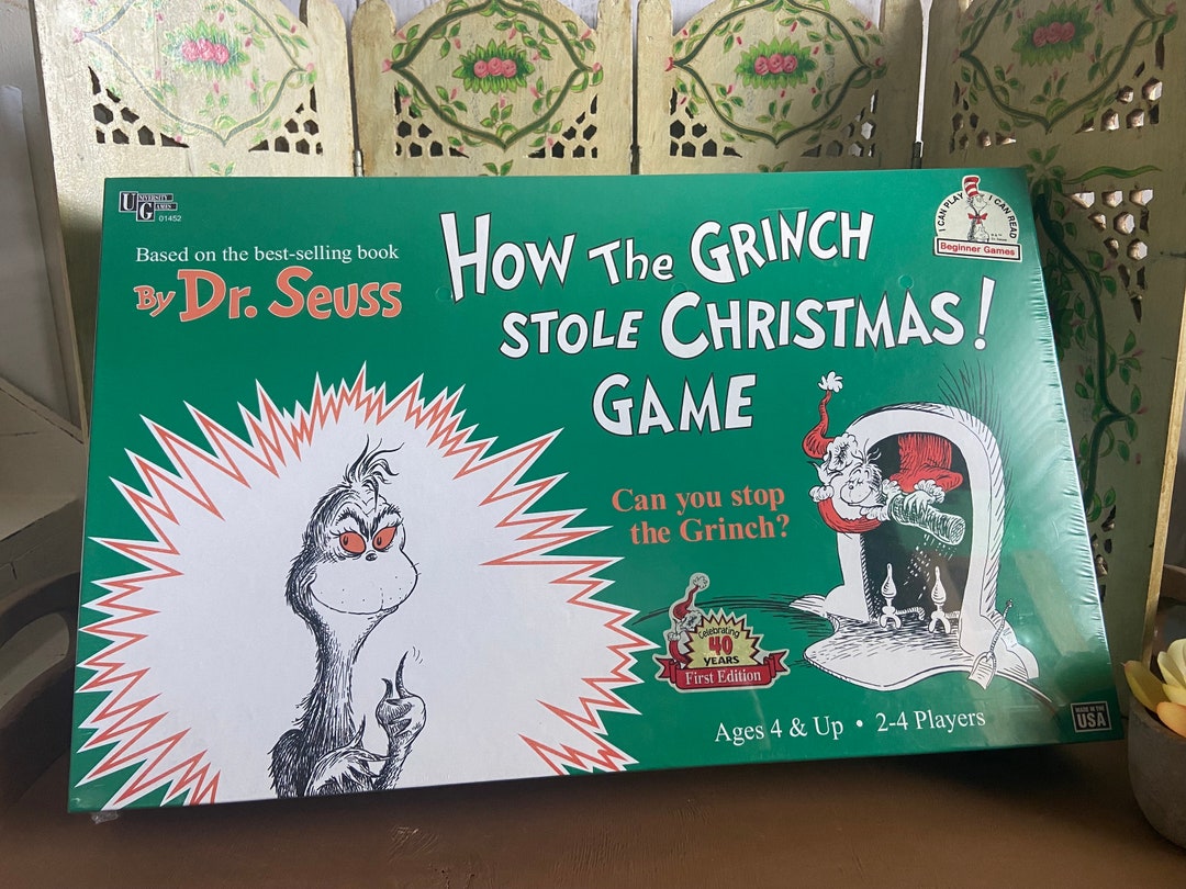 Vintage How the Grinch Stole Christmas Board Game Factory Sealed - Etsy