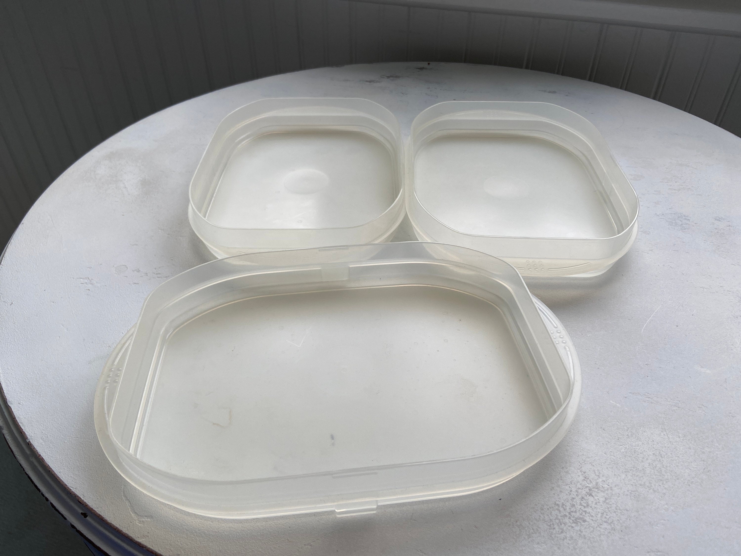 Vintage Tupperware stacking tray set | Etsy