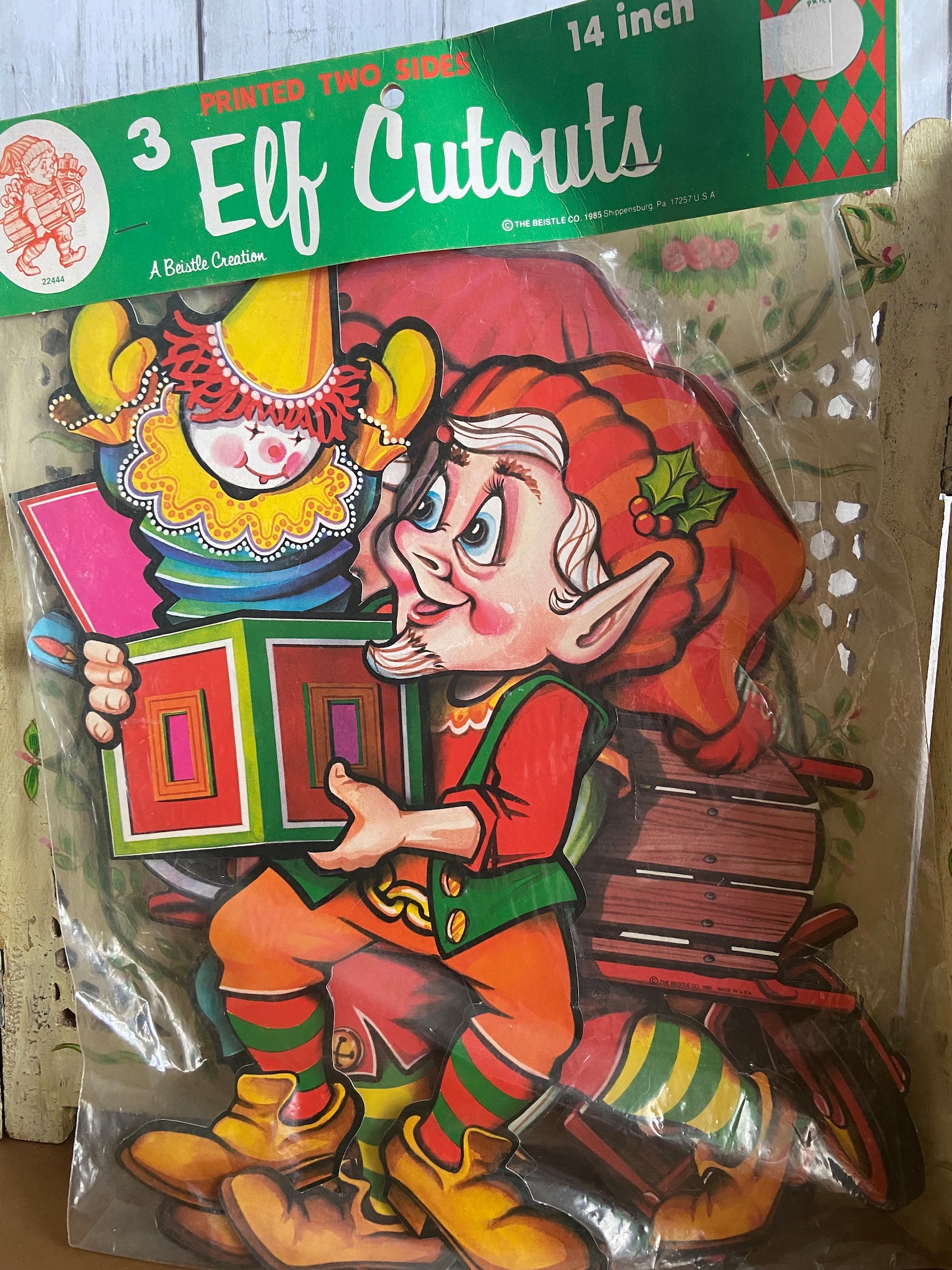 Vintage Beistle Christmas Elves Hanging Paper Decorations - Etsy