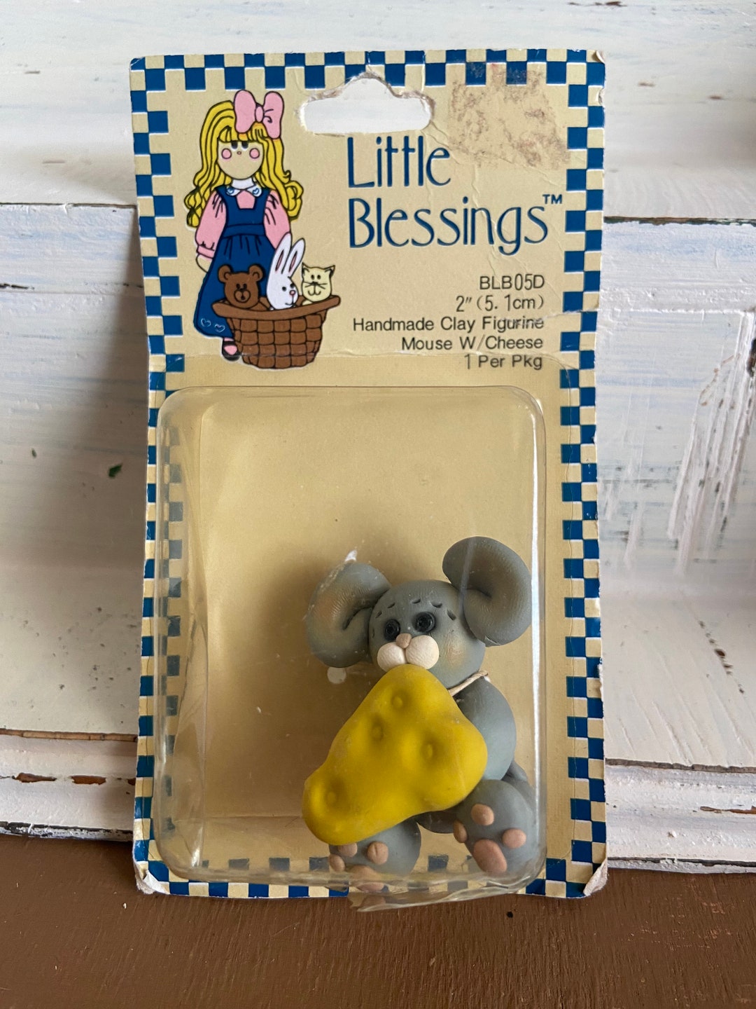 Vintage Miniature Mouse Figure in Package - Etsy