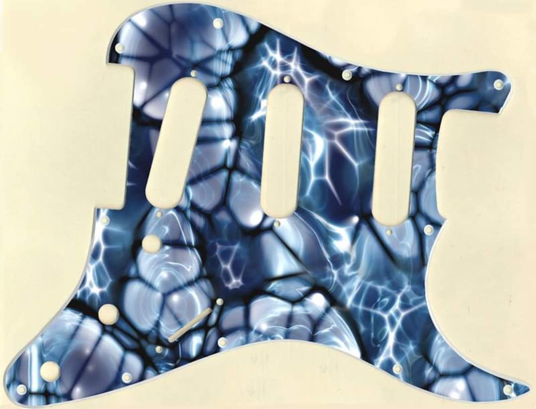 Custom Graphical Pickguard to Fit Fender Strat Stratocaster Pattern 2 ...