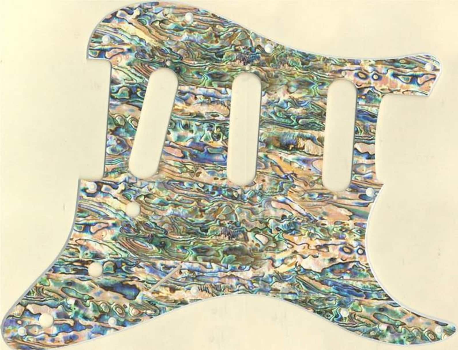 Custom Graphical Pickguard to Fit Fender Strat Stratocaster Shell Pearl ...