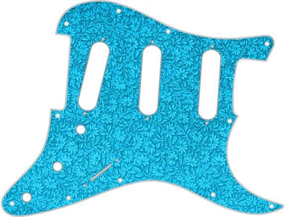 Custom Graphical Pickguard to Fit Fender Strat Stratocaster Parchment ...
