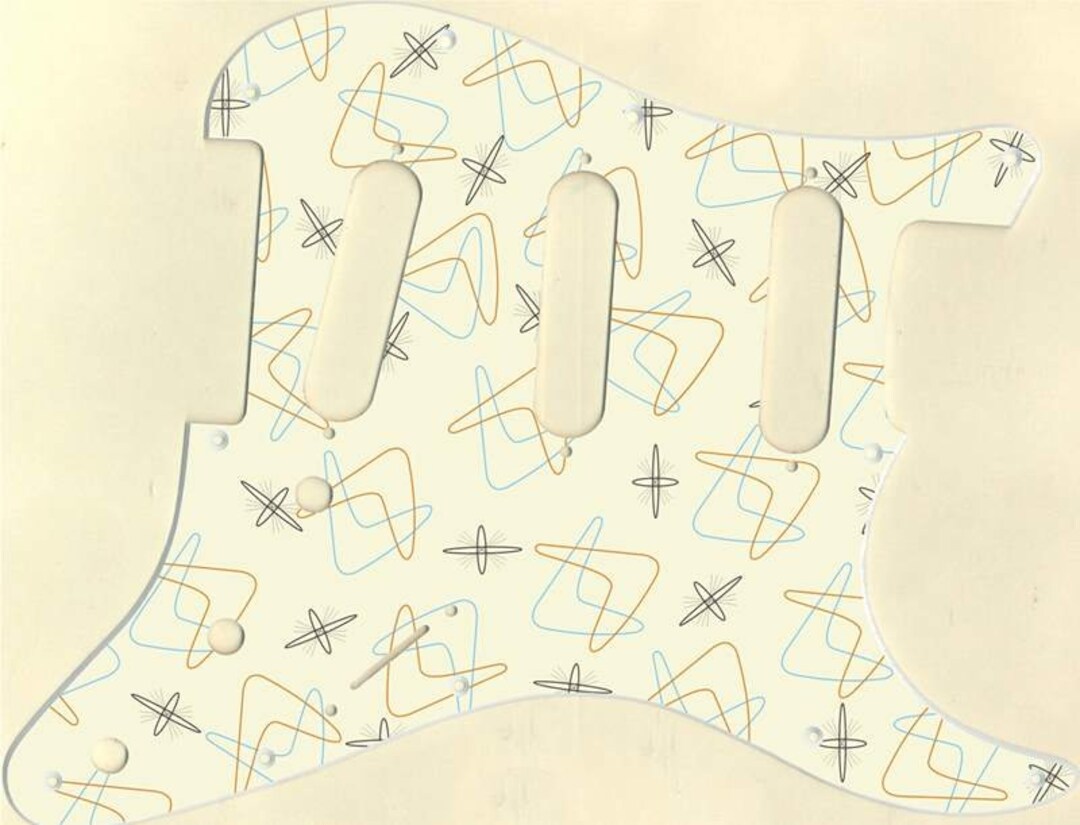 Custom Graphical Pickguard to Fit Fender Strat Stratocaster Table Top ...