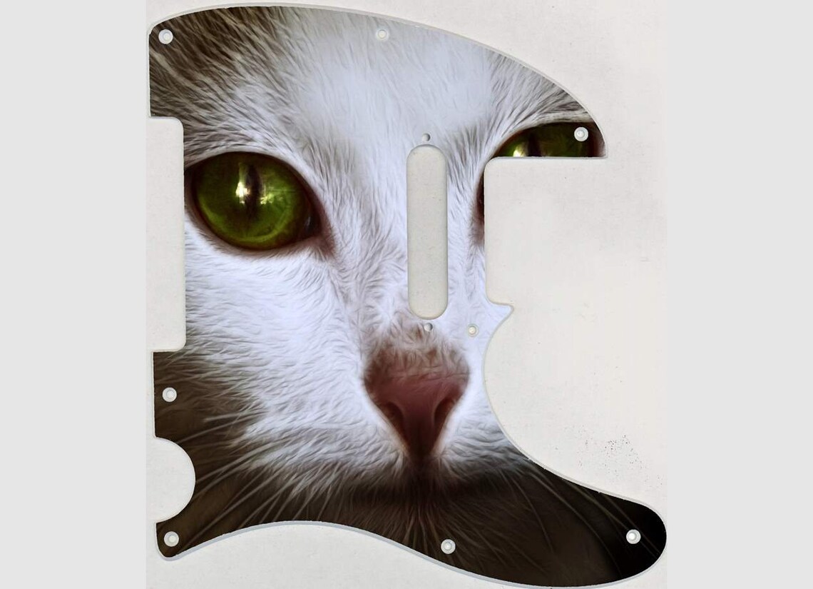 Custom Graphical Pickguard to fit Fender Tele Telecaster Cat 1 | Etsy