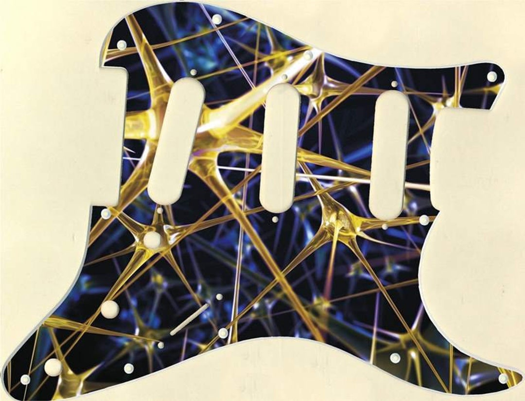 Custom Graphical Pickguard to Fit Fender Strat Stratocaster Web of ...