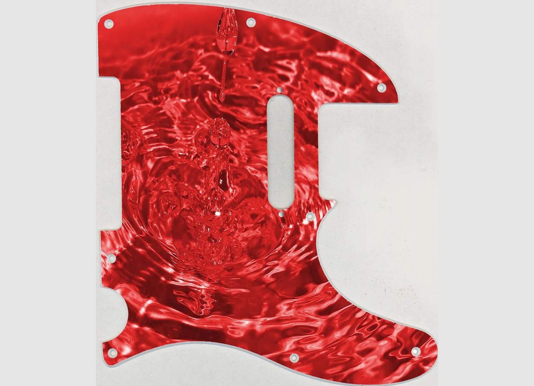 Custom Graphical Pickguard to Fit Fender Tele Telecaster Red Splash - Etsy