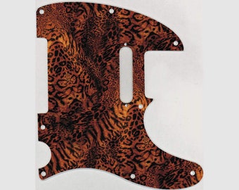 Leopard Tele Pickguard - Etsy
