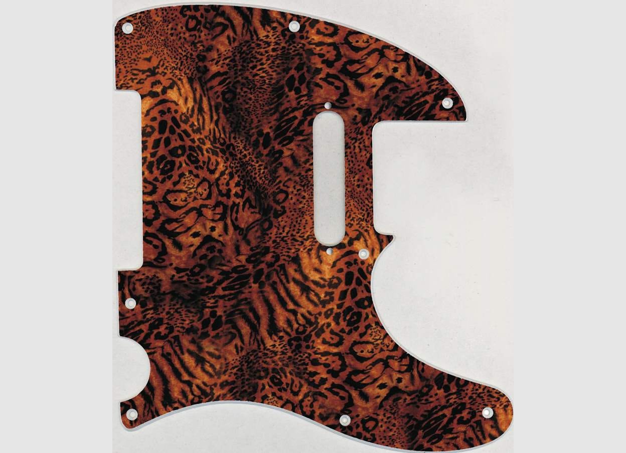 Custom Graphical Pickguard to Fit Fender Tele Telecaster Leopard Print ...