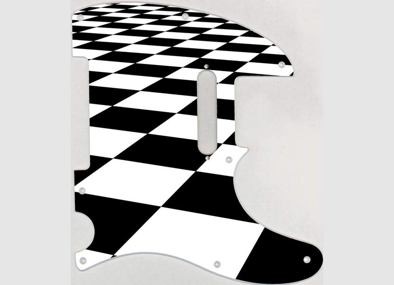 Custom Graphical Pickguard to Fit Fender Tele Telecaster Checker - Etsy