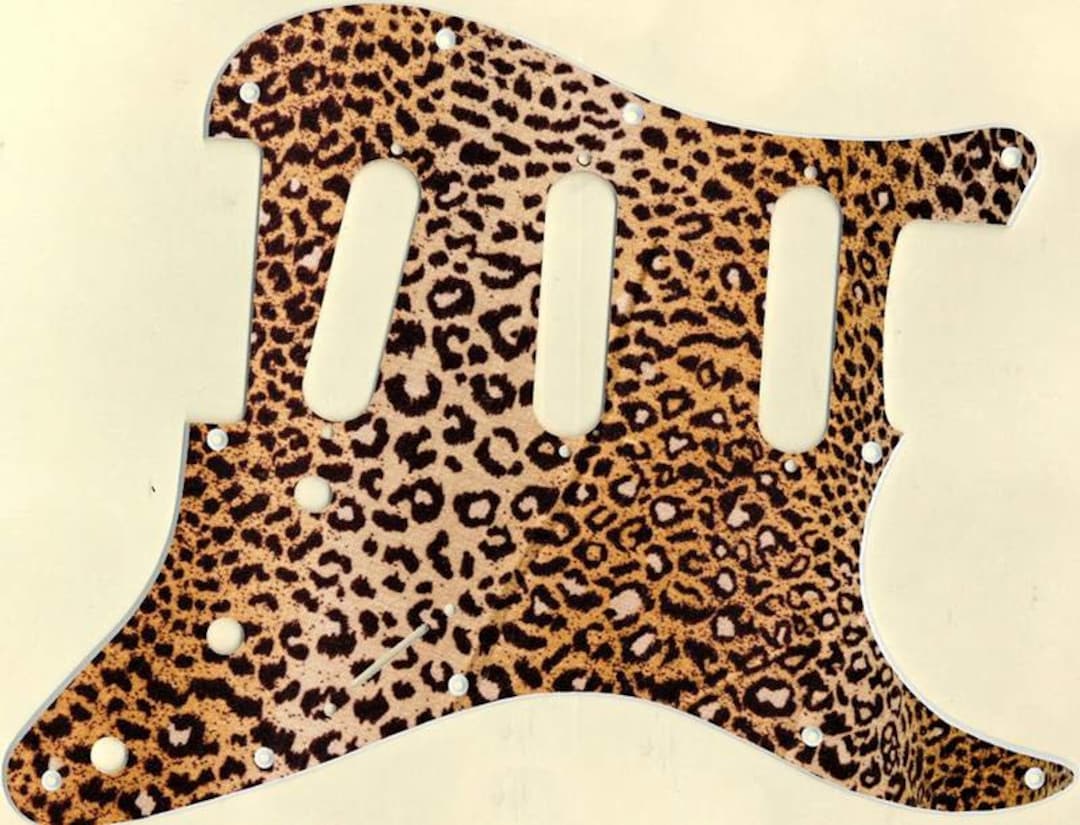 Custom Graphical Pickguard to Fit Fender Strat Stratocaster Leopard ...