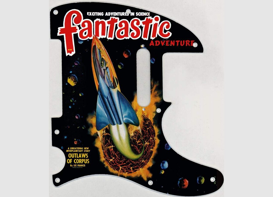 Custom Graphical Pickguard to Fit Fender Tele Telecaster Outlaws of ...