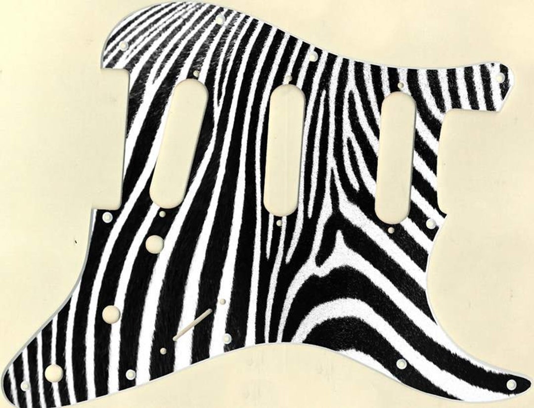 Custom Graphical Pickguard to Fit Fender Strat Stratocaster Zebra 2 - Etsy