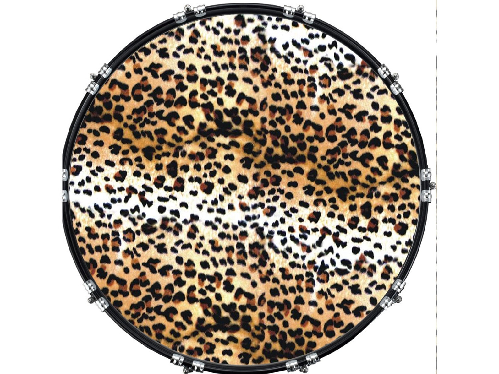 Custom Aquarian Bass Kick Drum Head Front Drumskin Cheetah - Etsy