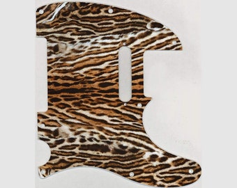 Leopard Tele Pickguard - Etsy