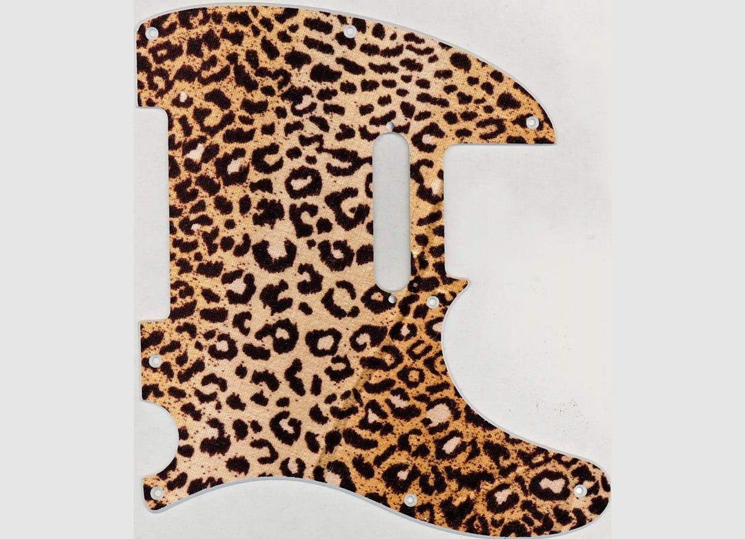 Custom Graphical Pickguard to Fit Fender Tele Telecaster Leopard Print ...