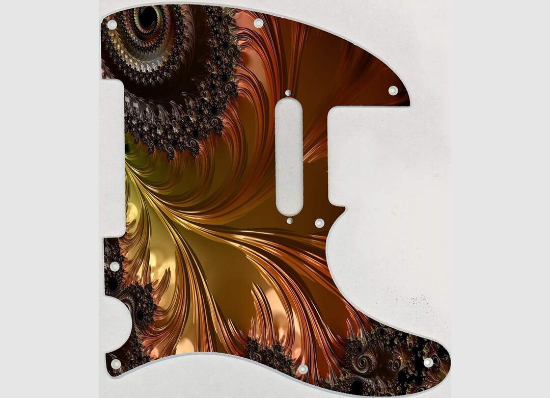 Custom Graphical Pickguard to Fit Fender Tele Telecaster Fractal 3 - Etsy