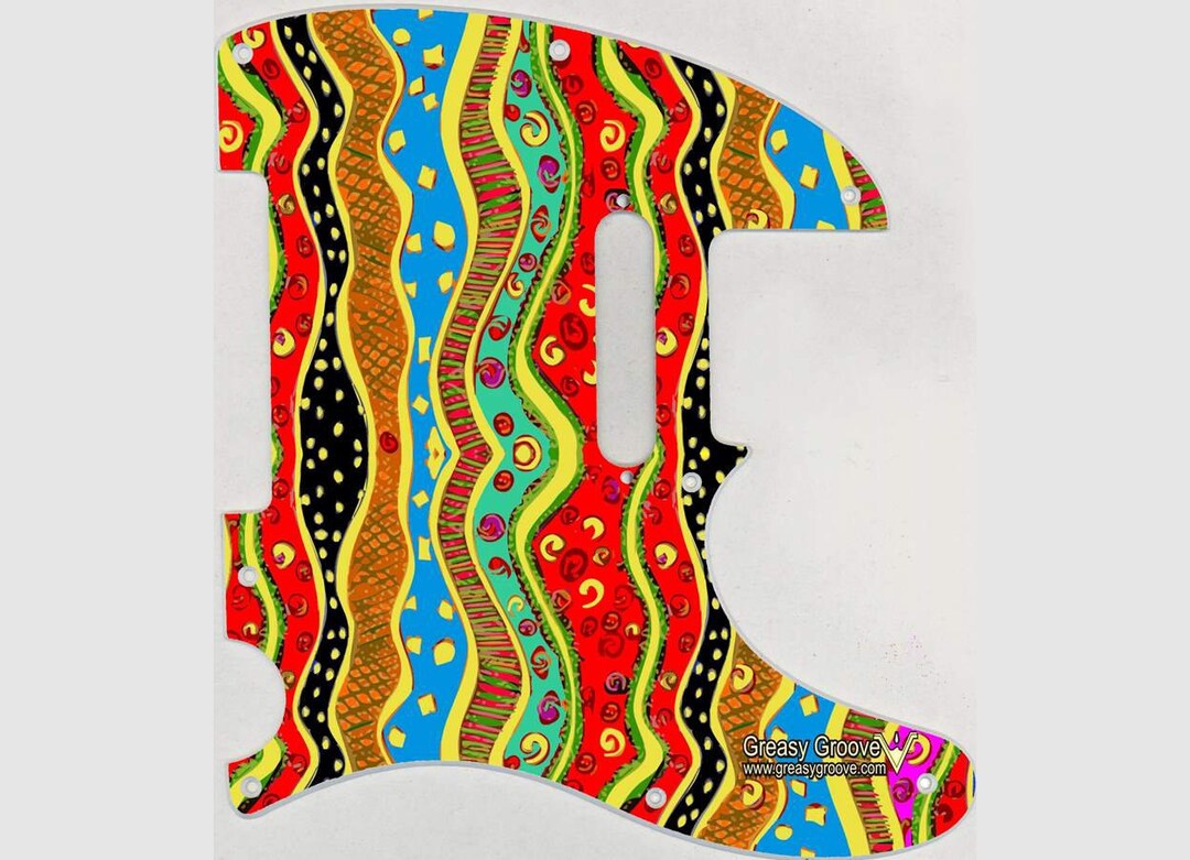 Custom Graphical Pickguard to fit Fender Tele Telecaster Pop Art ...