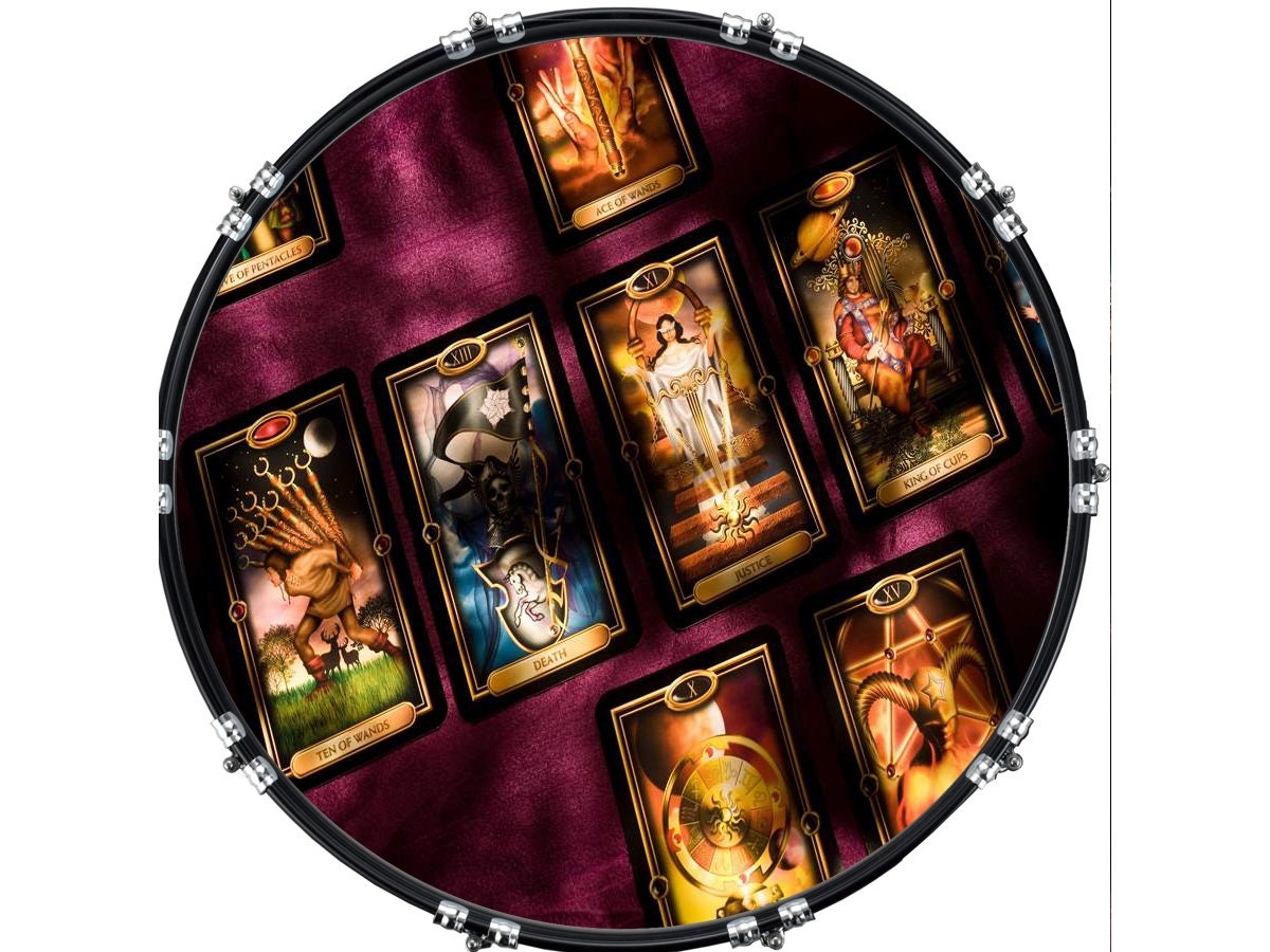 Custom Aquarian Bass Kick Drum Head Front Drumskin Tarot 1 - Etsy