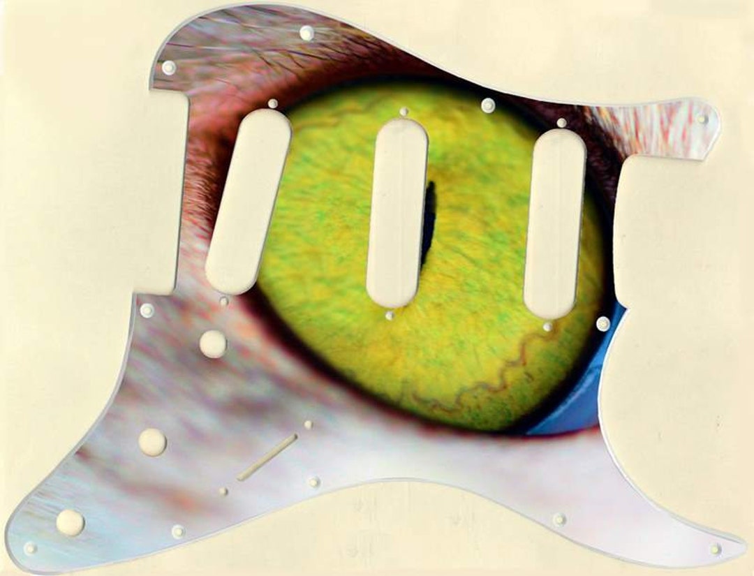 Custom Graphical Pickguard to Fit Fender Strat Stratocaster Cat Eye - Etsy