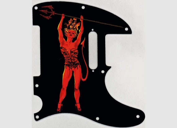 Custom Graphical Pickguard to Fit Fender Tele Telecaster Demon - Etsy