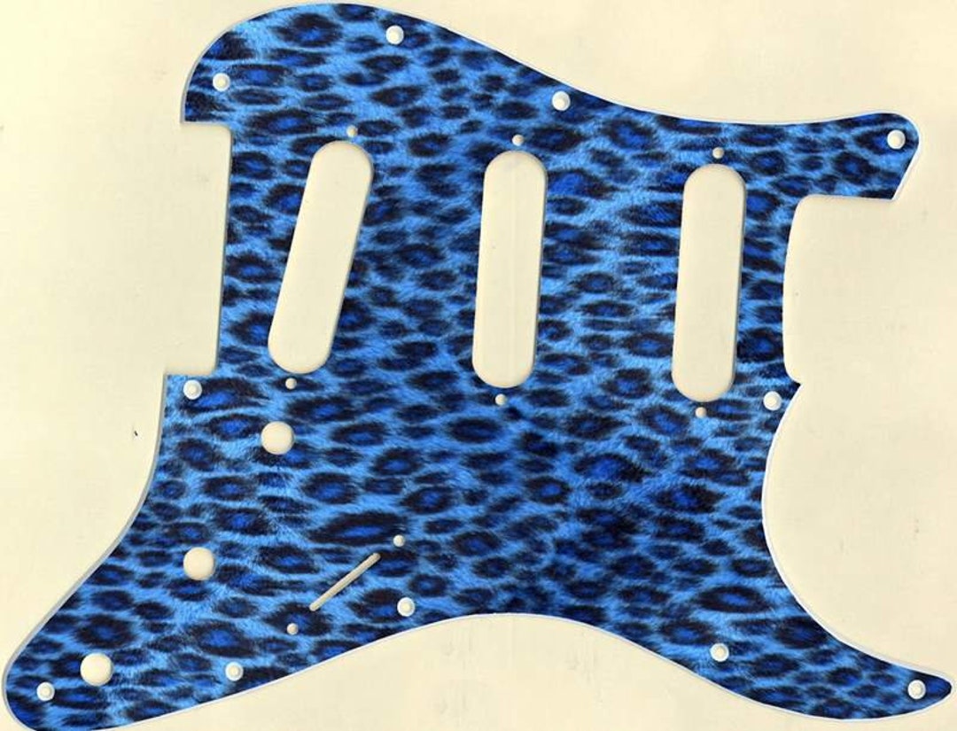 Custom Graphical Pickguard to Fit Fender Strat Stratocaster Leopard ...