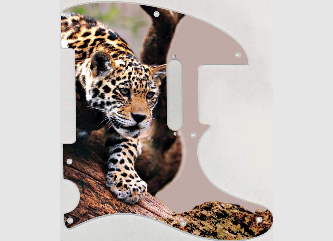 Custom Graphical Pickguard to Fit Fender Tele Telecaster Leopard ...
