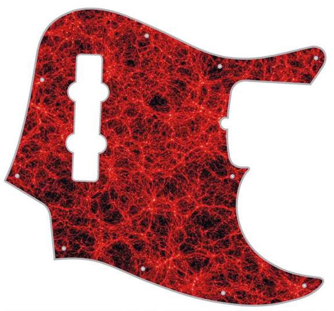 Custom Graphical Pickguard to Fit Fender J Bass Jazz Bass Red Fibers - Etsy