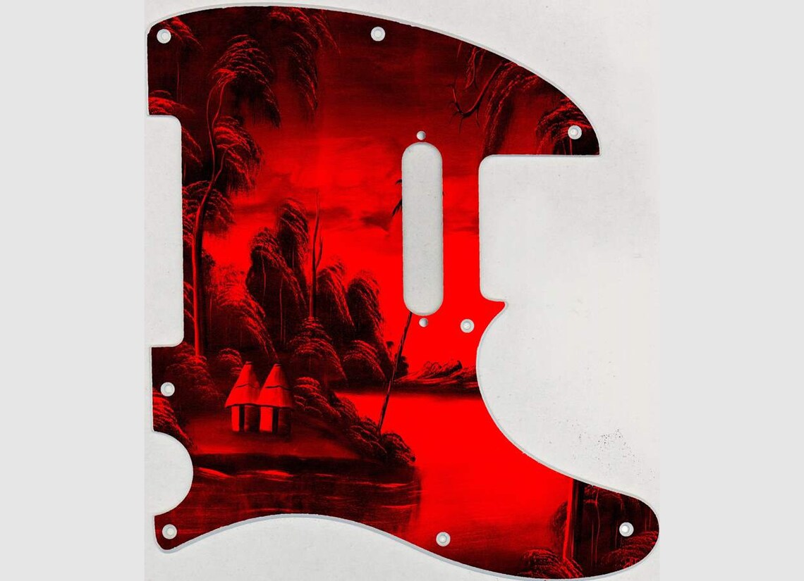 Custom Graphical Pickguard to Fit Fender Tele Telecaster Tikki - Etsy