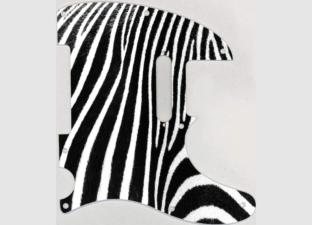 Custom Graphical Pickguard to Fit Fender Tele Telecaster Zebra 2 - Etsy
