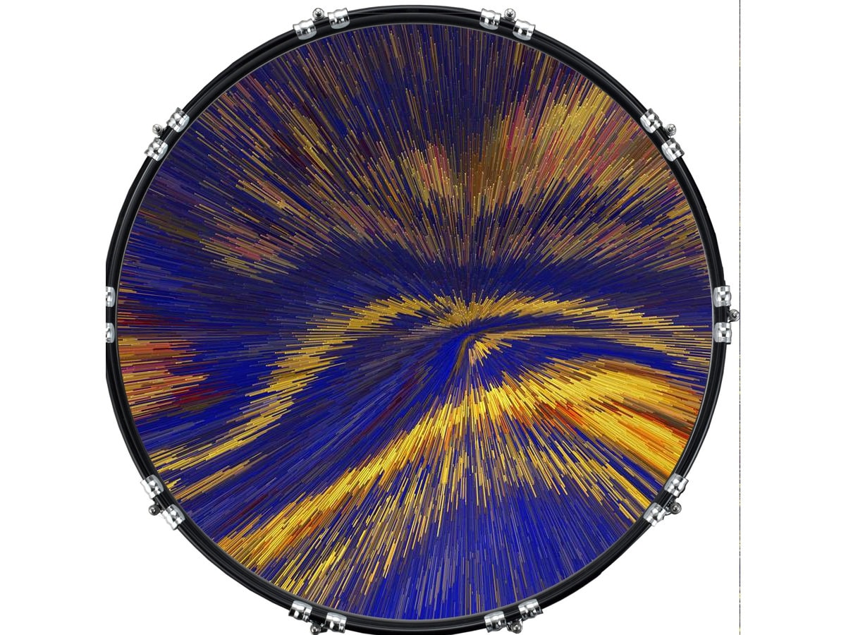 Custom Aquarian Bass Kick Drum Head Front Drumskin Explosive 8 | Etsy