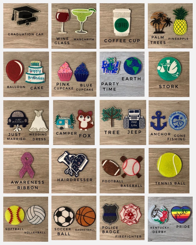 3 Acrylic Interchangeable Extra Shapes for Home Signs - Etsy